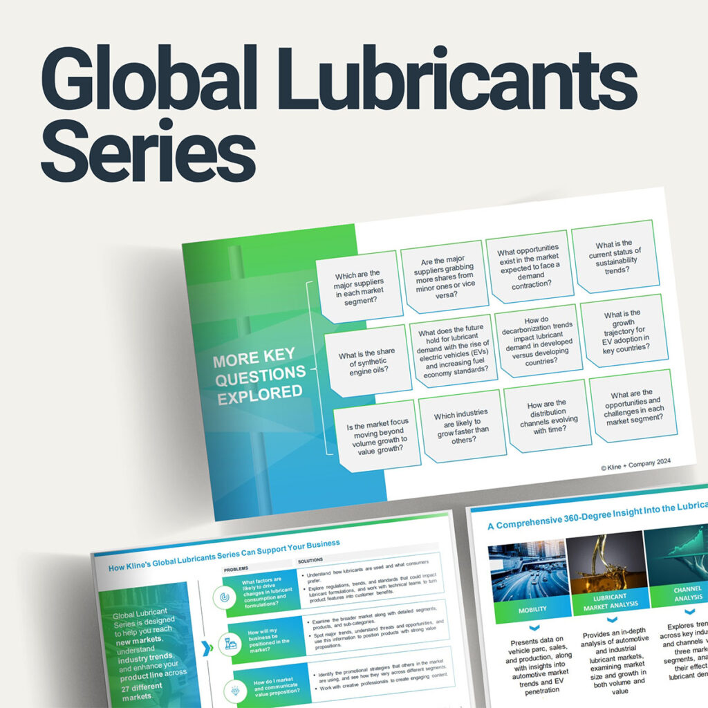 Global Lubricant Series Advisory, Market Research & Analysis – Kline ...